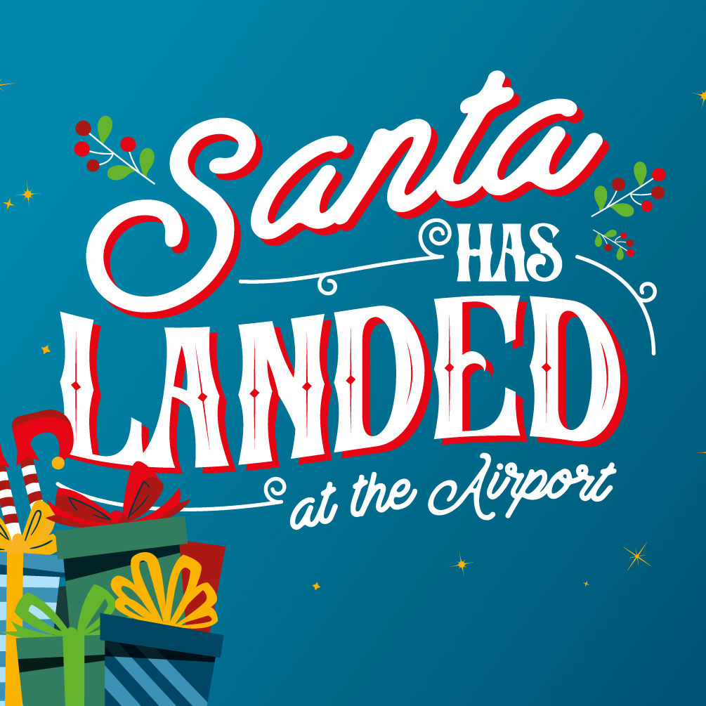 Santa has landed at the Aiport