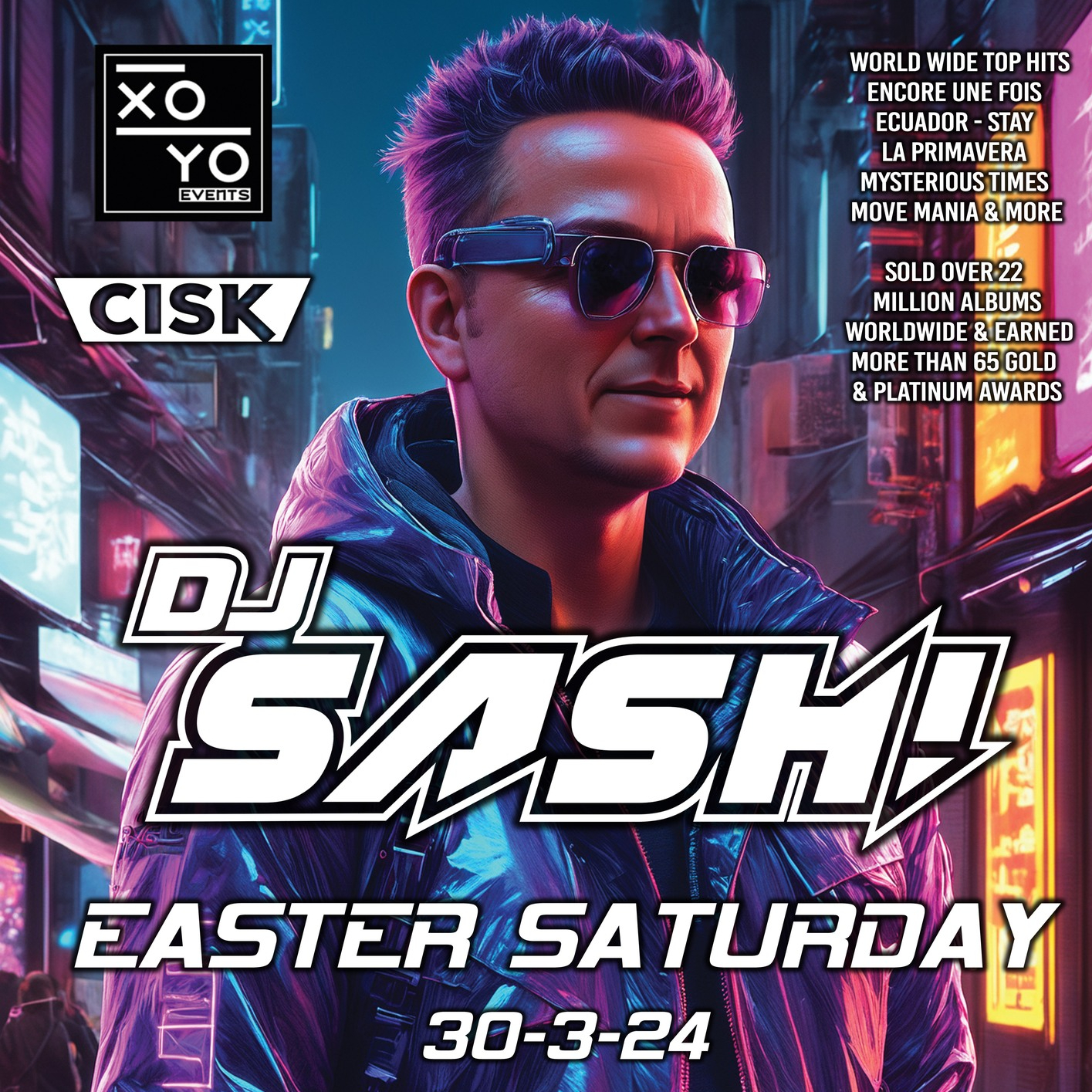 DJ SASH! / EASTER SATURDAY / LA GROTTA
