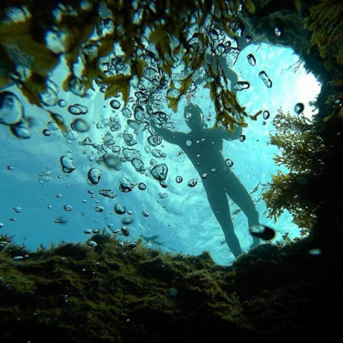 Swimming and Exploring lapsi Cave