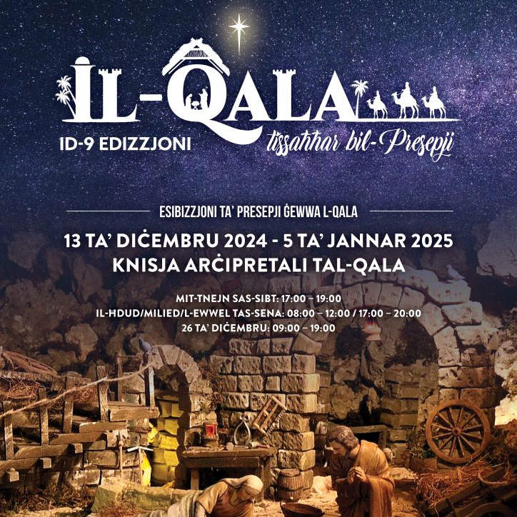Il-Qala tisaħħar bil-Presepji